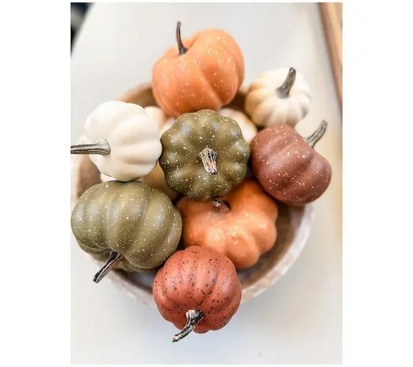 SIMPLY STUNNING BY JANINE GRAFF Simply Stunning Set-10 Mini Pumpkins Janine Graff