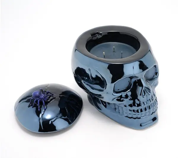 HOMEWORX BY SLATKIN + CO. 14oz Vampire Venom Skull Candle
