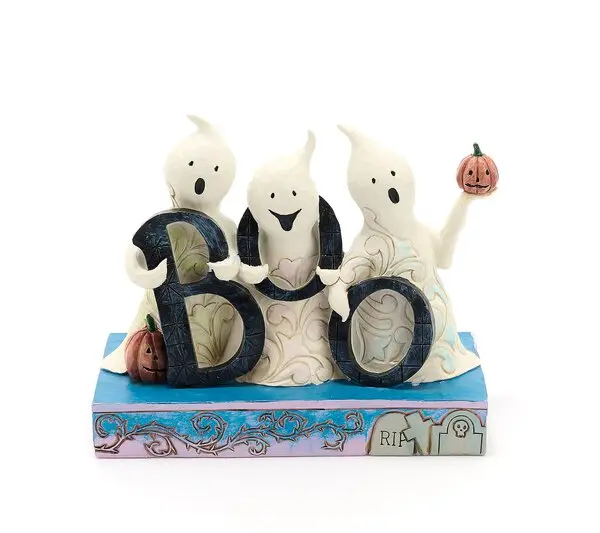 JIM SHORE Heartwood Creek 5' Ghosts With Boo Sign