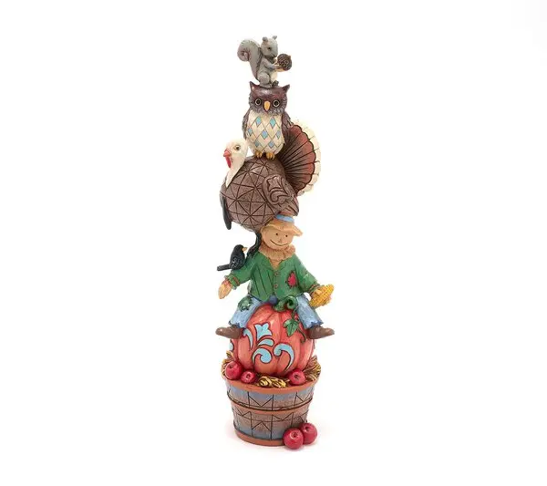 JIM SHORE Heartwood Creek 11' Stacked Harvest Characters