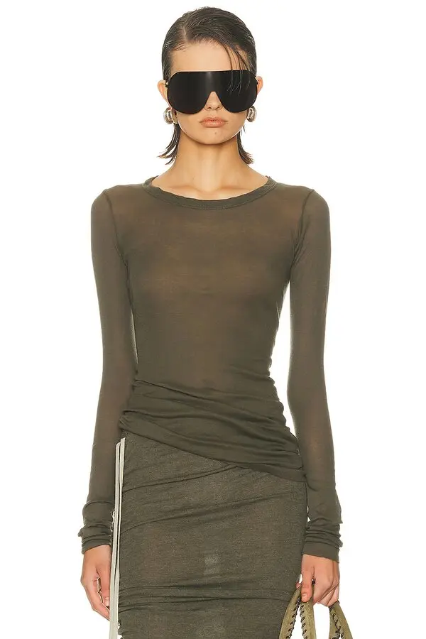 Rick Owens Rib Long Sleeve Top