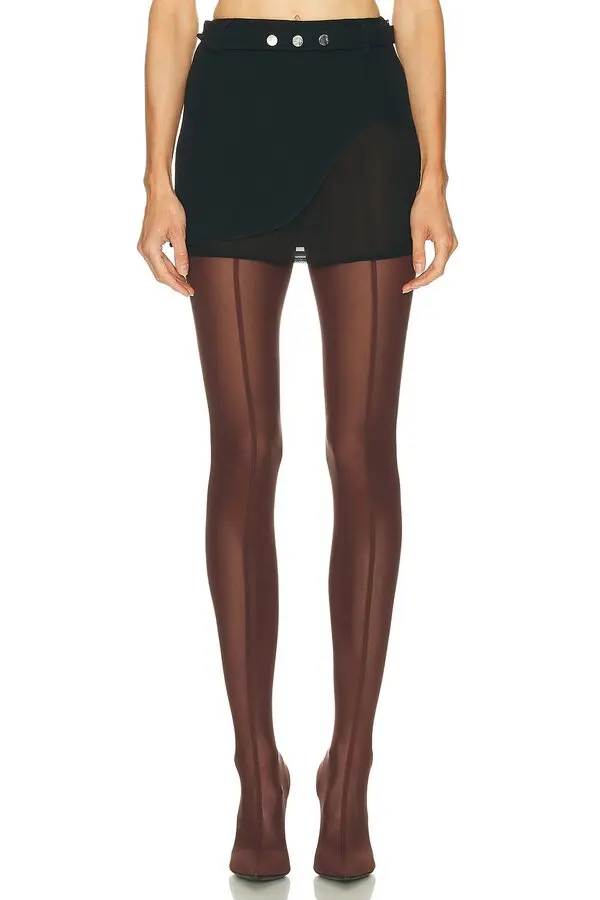 Attico High Cut Mini Skirt