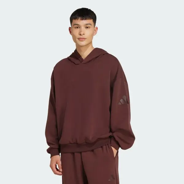 Adidas Soft Lux Hoodie - Shadow Brown
