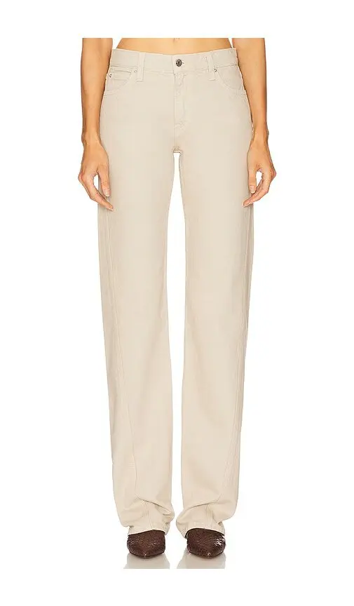 GRLFRND Graham Low Rise Straight Twisted Seam Jeans
