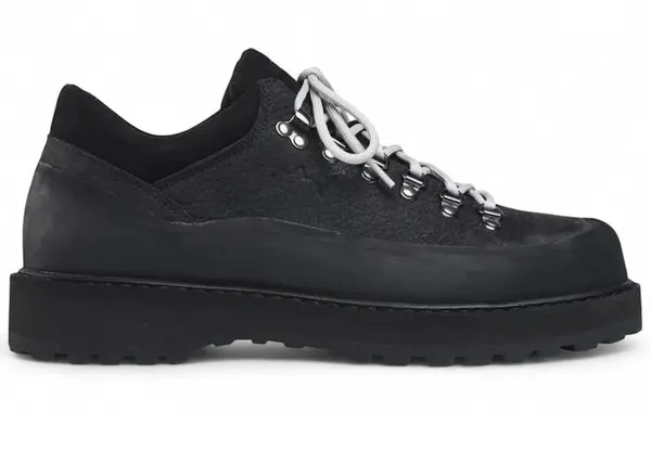 Diemme Cornaro Gomma Leather Sneakers - Black