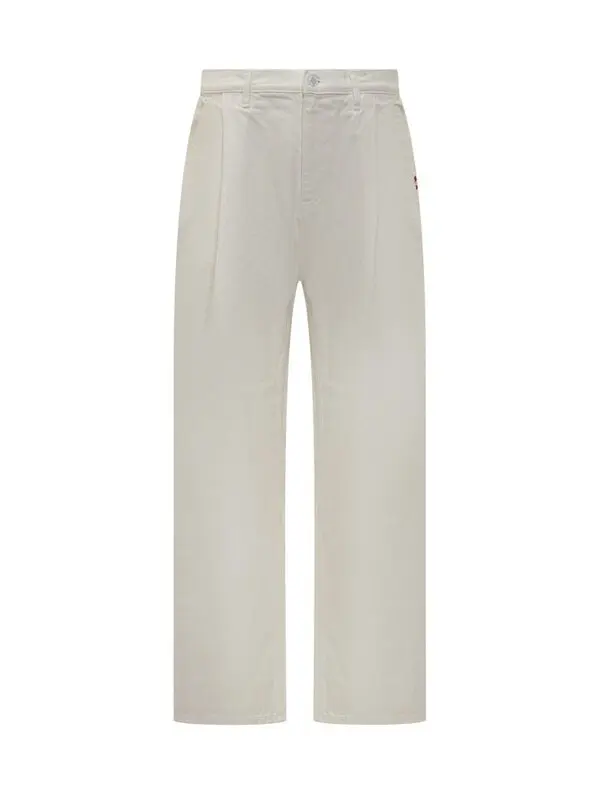 AMISH Straight Leg Pleated Pants