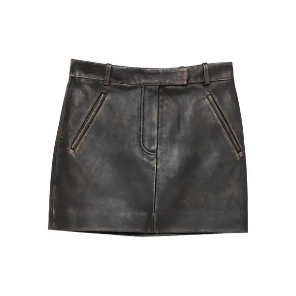 TELA Leather Skirt
