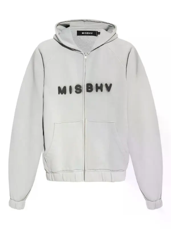 MISBHV Logo-print Zip-up Hoodie