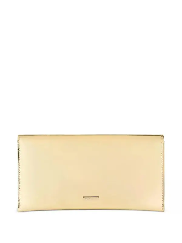 AQUAZZURA Metallic Envelope Clutch - Gold