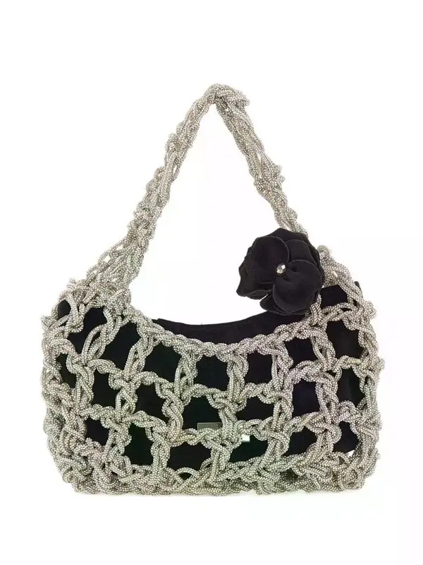 TWENTY FOURHAITCH Small Rhinestone-embellished Tote