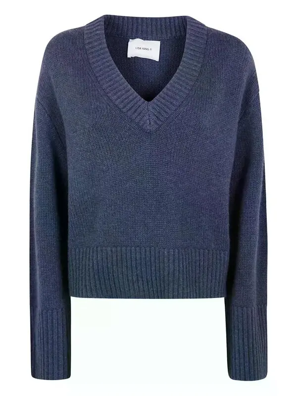 LISA YANG V-neck Cashmere Sweater - Blue