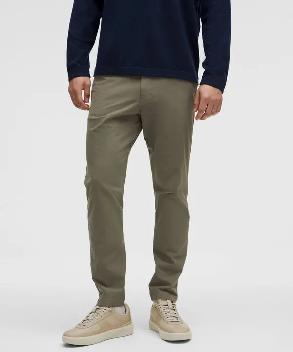 Lululemon Abc Slim-fit 5 Pocket Pant 32l - Army Green