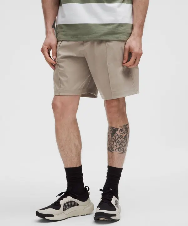 Lululemon Woven Pintuck Pull-on 8-inch Short - Warm Ash Grey