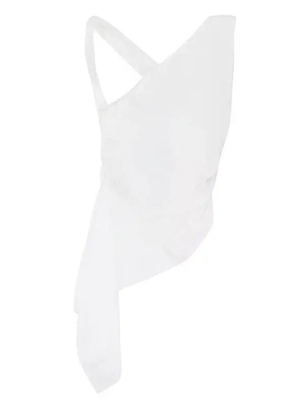 Rhude Asymmetrical Draped Blouse