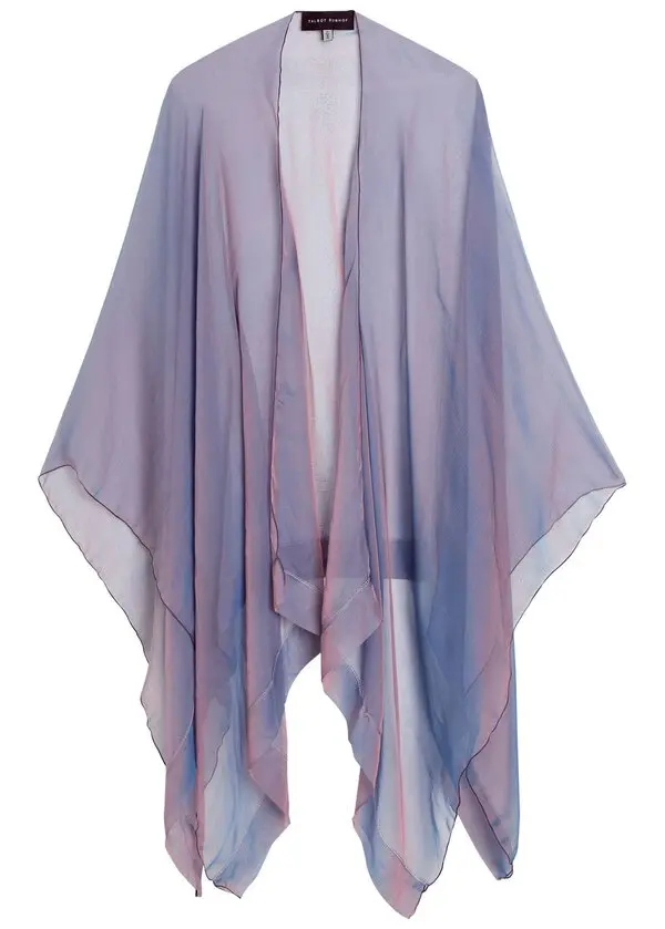 Talbot Runhof Dégradé Silk-georgette Shawl
