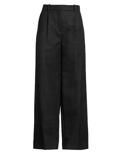 Sandro Wide-leg Glen Plaid Flannel Pants