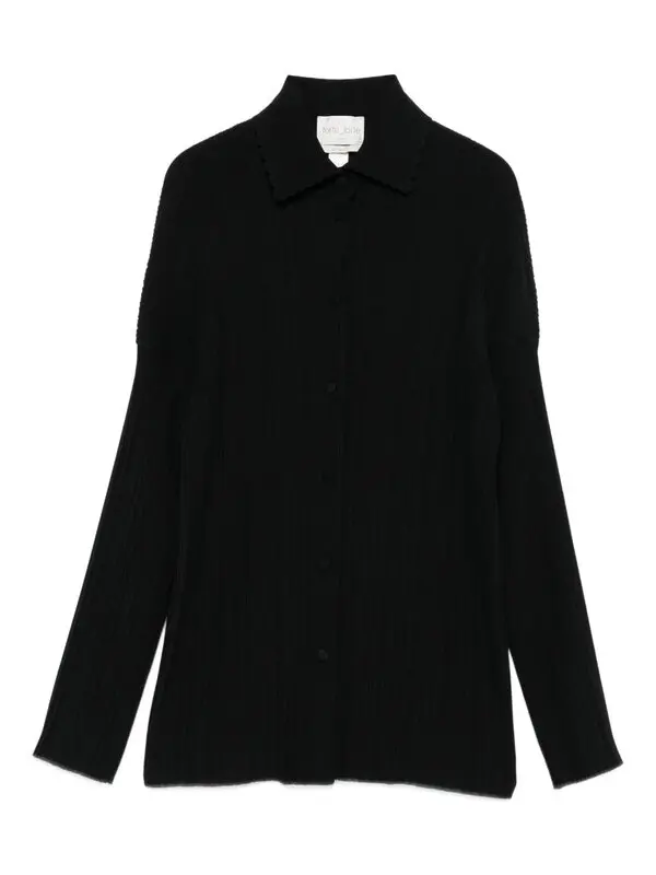 FORTE_FORTE Poly Crepe Plisse` Overshirt