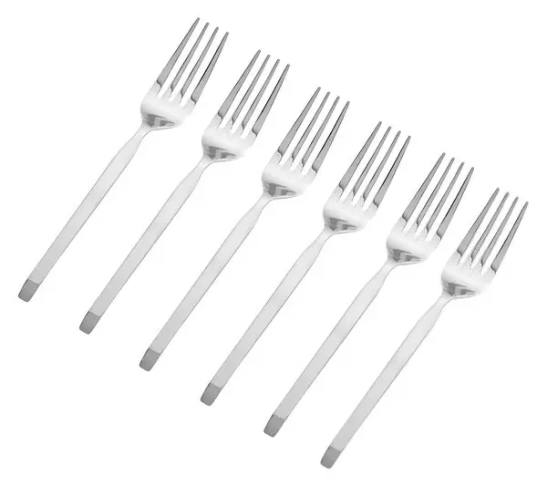 GODINGER Set Of 6 Ramp Satin 18/0 Ss Salad Fork S