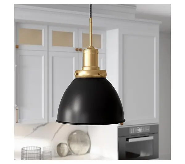 HUDSON&CANAL Madison 12' Wide Pendant With Meta L Shade
