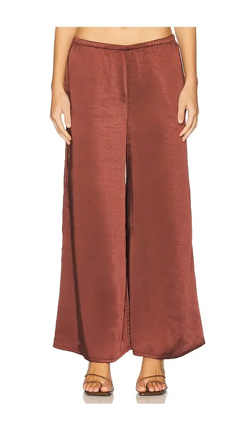 SIMONMILLER Nella Satin Wide Leg Pant