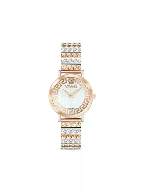 Versace Deadalus 35mm Watch - Silver