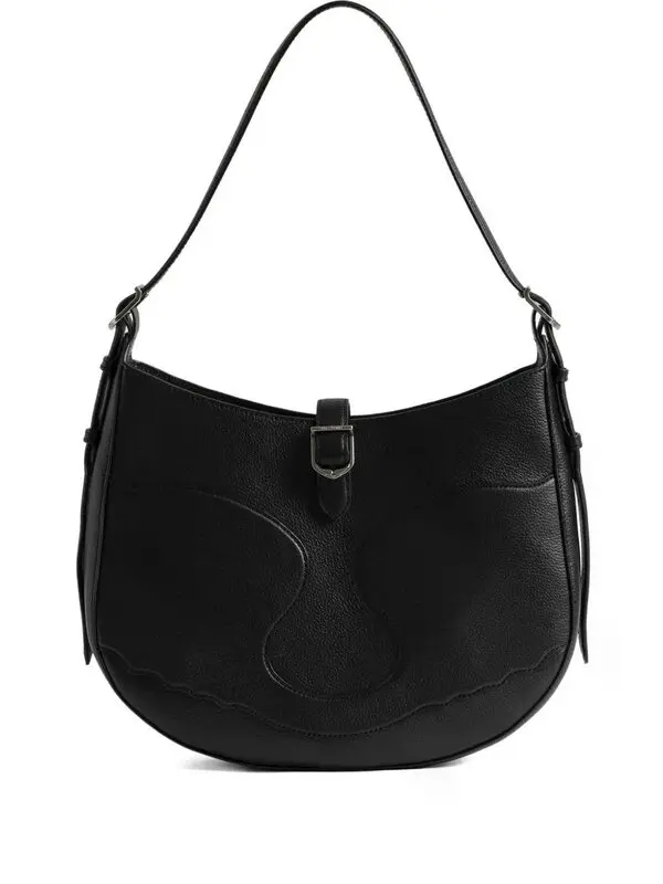 Zadig&Voltaire Moonrise Buckled Shoulder Bag - Black