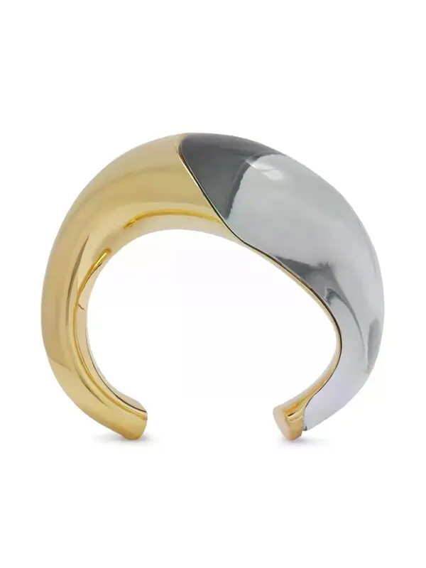 LANVIN Two-tone Cuff Bracelet