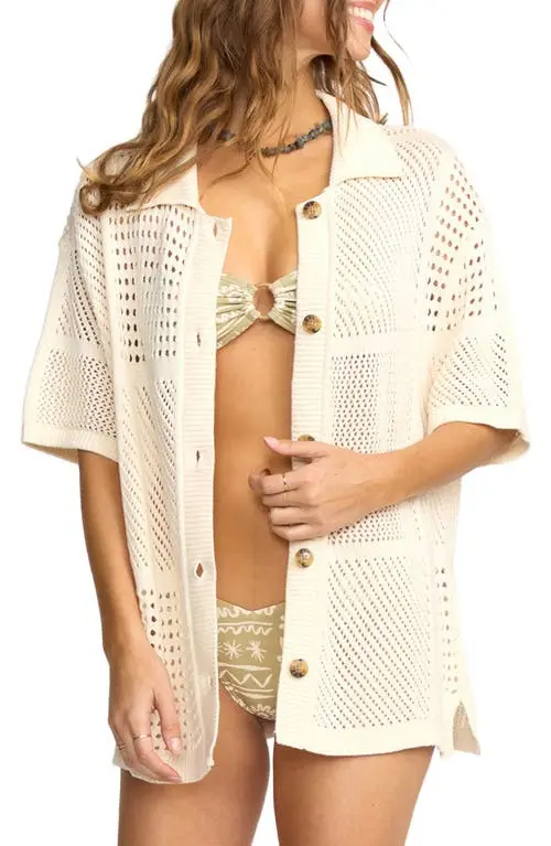 BILLABONG Open Stitch Cotton Cardigan