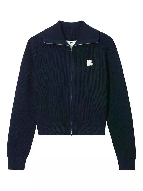 CHOCOOLATE Ribbed-knit Cardigan - Blue