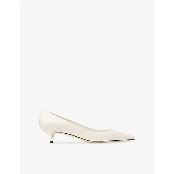 JIMMY CHOO Amelia 35 Leather Heeled Courts