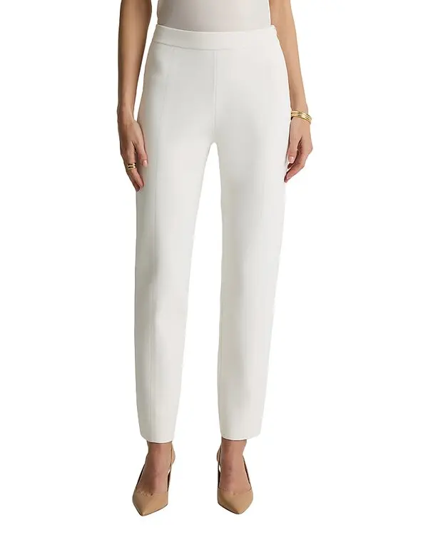 St. John Pull-on Knit Pants - Ivory