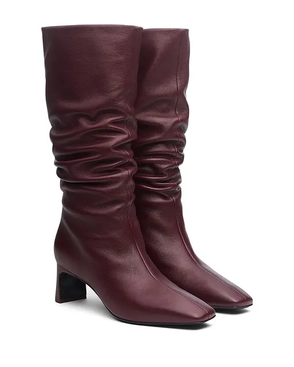 Rag & Bone Astor Slouch Boots - Bordeaux