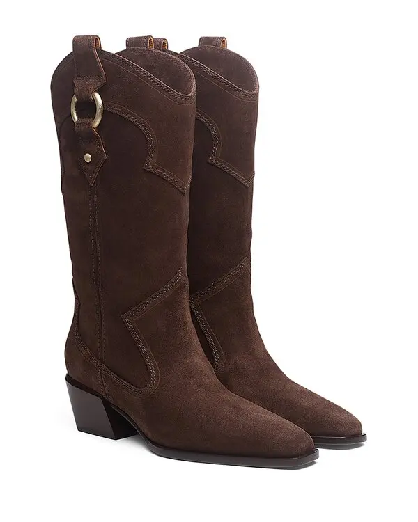 Rag & Bone Joni Cowboy Boots - Dark Espresso