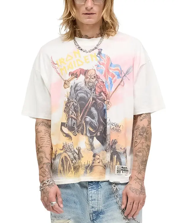 REPRESENT Iron Maiden X Steed Graphic Tee - Flat White