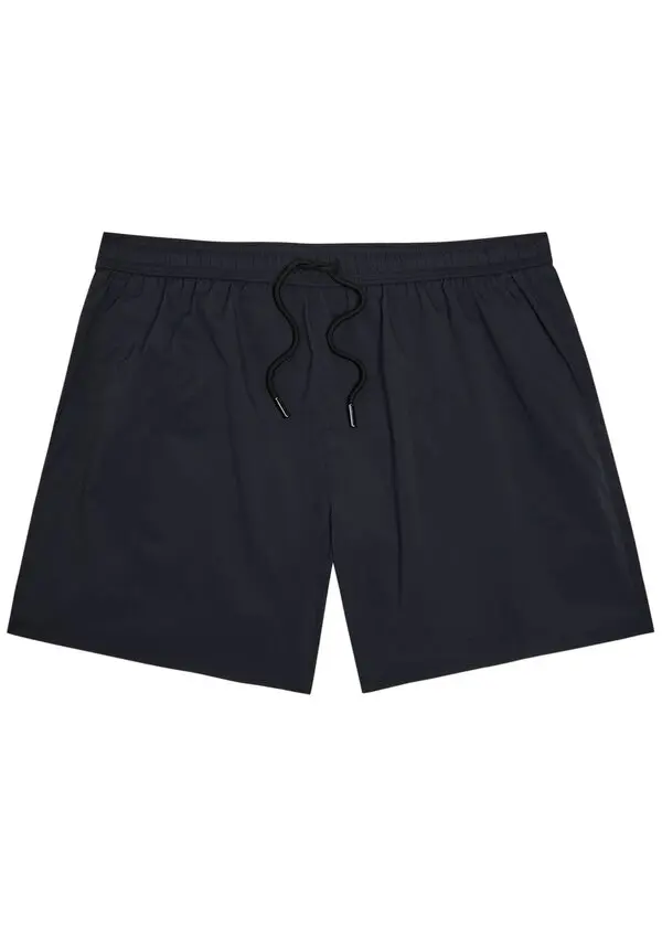 Hugo Boss X David Beckham Stretch-shell Swim Shorts - Dark Blue
