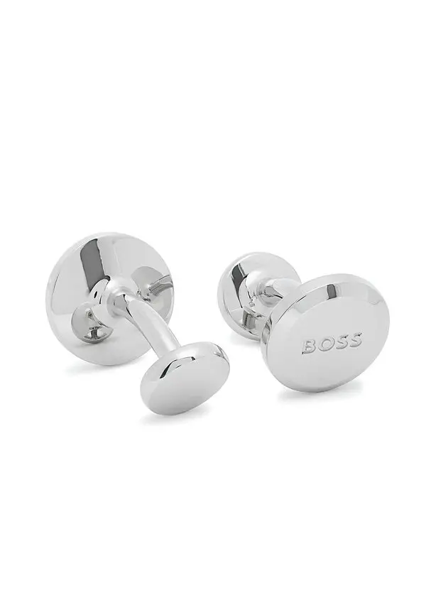 Hugo Boss Logo-engraved Cufflinks