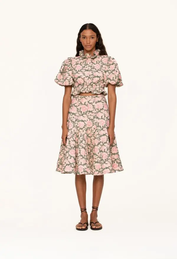 AL SUR Jacinta Peonia Aurora Midi Skirt