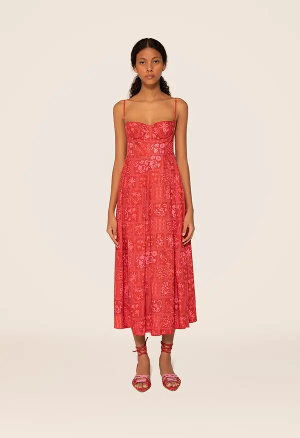 ALEGRIA Mambo Ipanema Escarlata Midi Dress