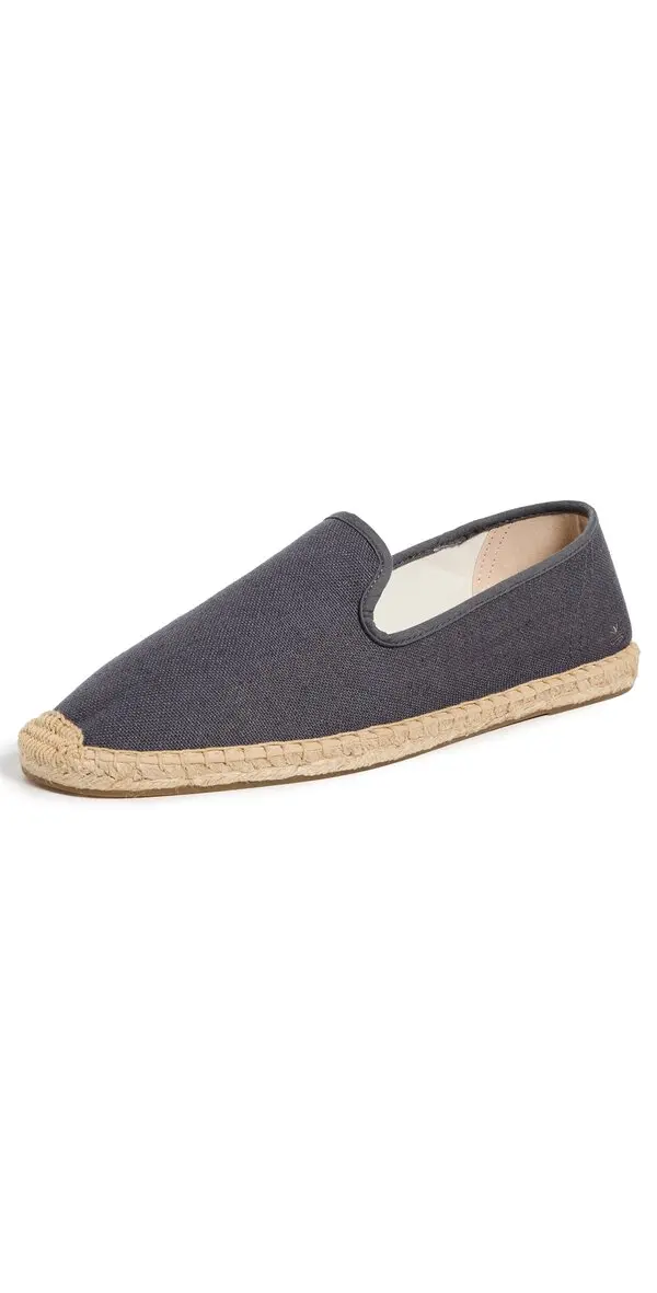 Soludos Smoking Slipper Espadrilles - Roca Gray