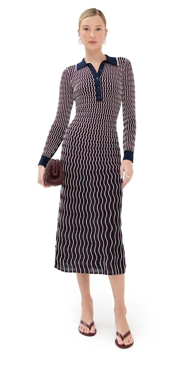 Simkhai Kassidy Polo Midi Dress