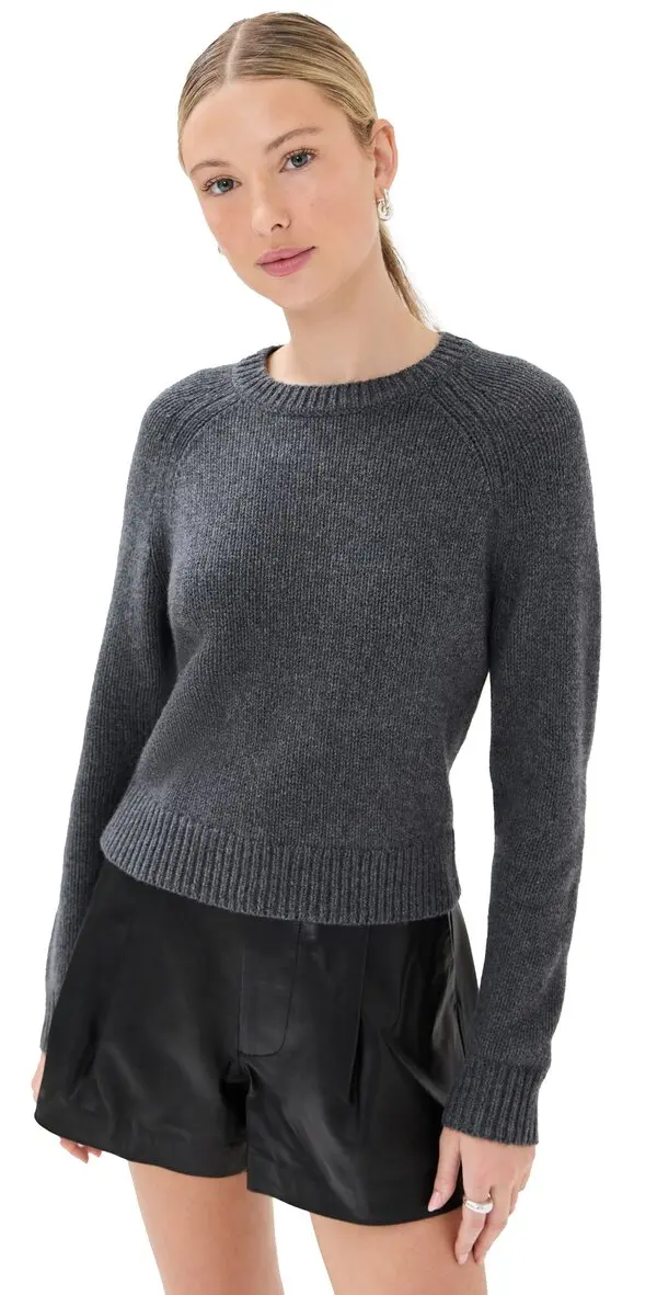 NILI LOTAN Laurel Knit Sweater - Dark Charcoal Melange