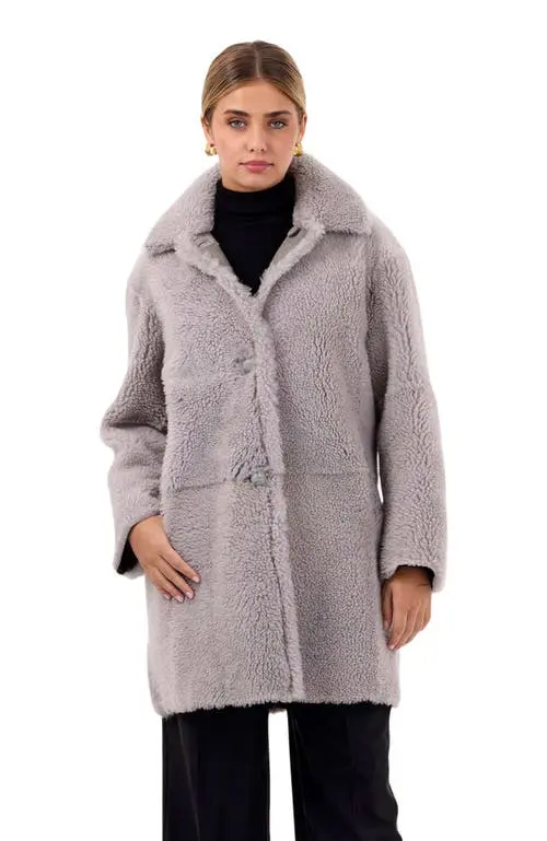 Gorski Reversible Long Hair Shearling Stroller