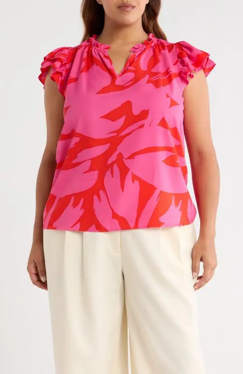 SUGARLIPS Floral Crepe Top