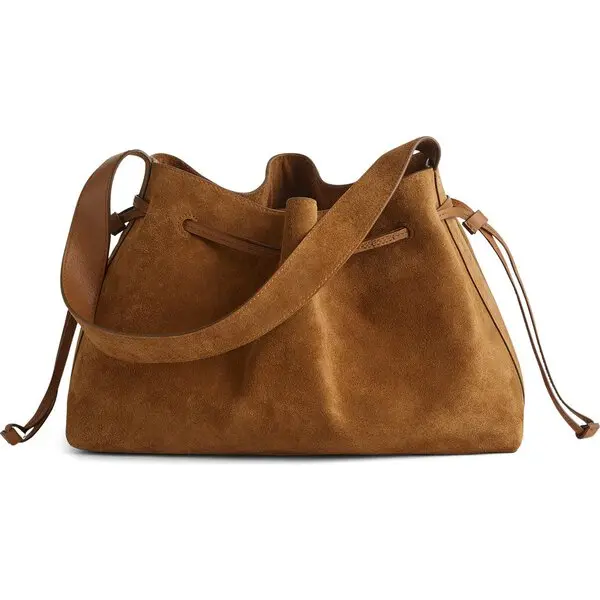 Madewell Drawstring Shoulder Bag - Dried Acorn