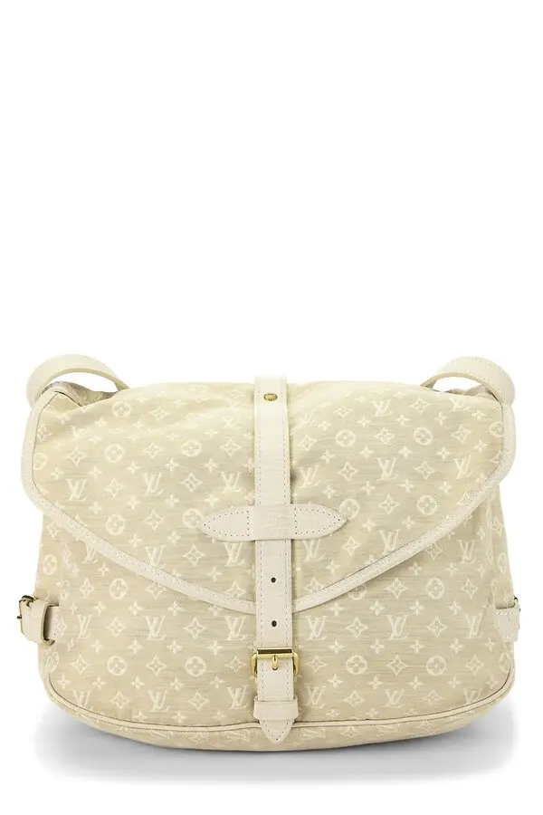 LOUIS VUITTON Monogram Mini Lin Saumur 30