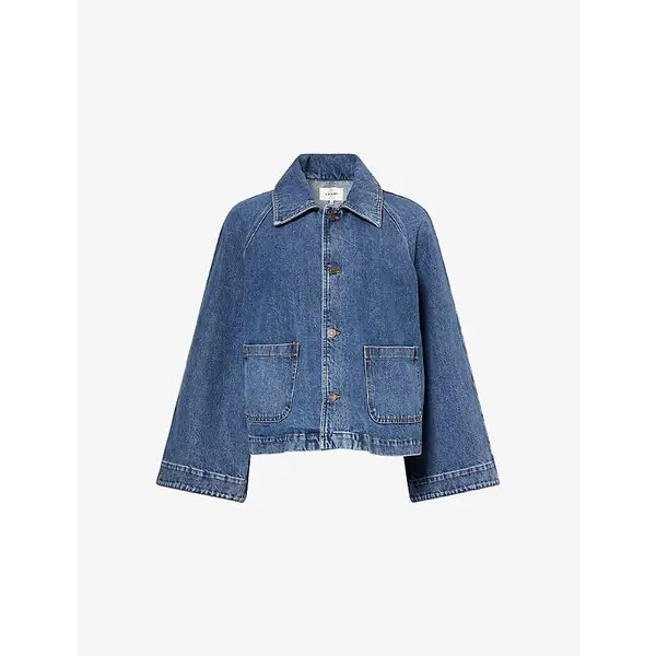 FRAME Raglan Sleeve Denim Jacket