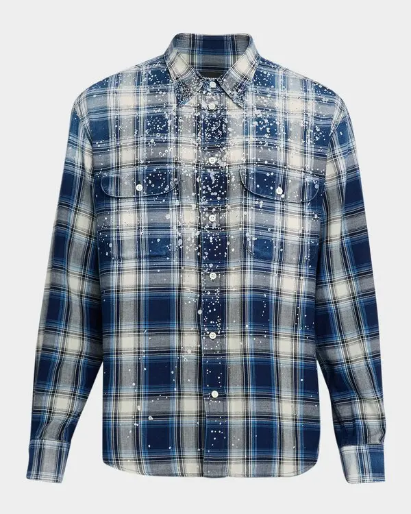Dsquared2 Sparking Vintage Check Button-down Shirt