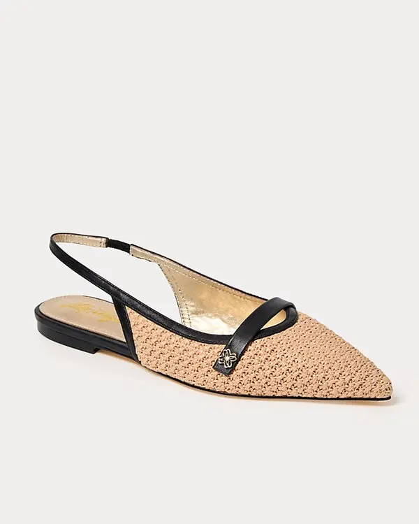 Lilly Pulitzer Malia Raffia Slingback Shoe
