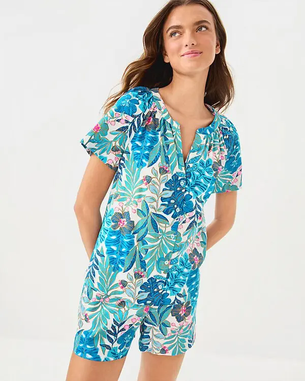 Lilly Pulitzer Darcey Woven Pajama Top