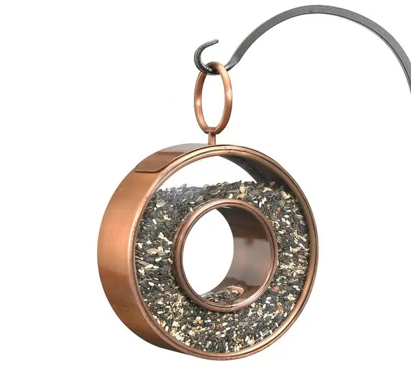GOOD DIRECTIONS Circle Fly-thru Bird Feeder Copper Finish Ood Directions